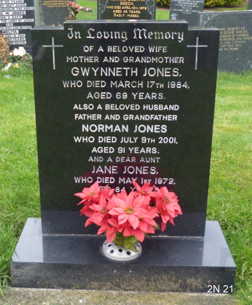 HAWARDEN CEMETERY 2N 21 HAWARDEN CEMETERY 2N 21